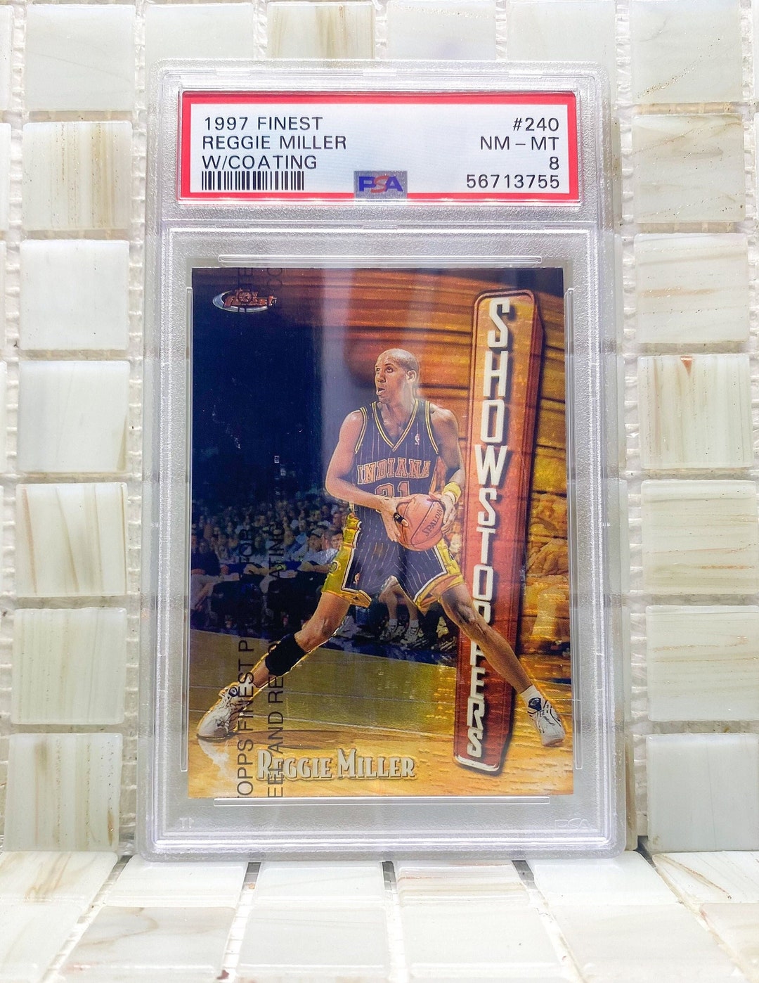 Graded Reggie Miller Card Reggie Miller Basketball Card Reggie Miller ...