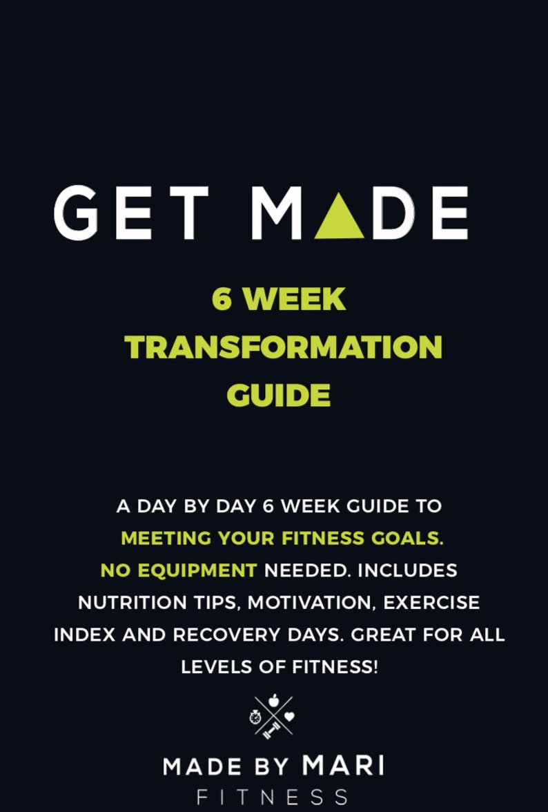 6 Week Transformation Guide - Etsy