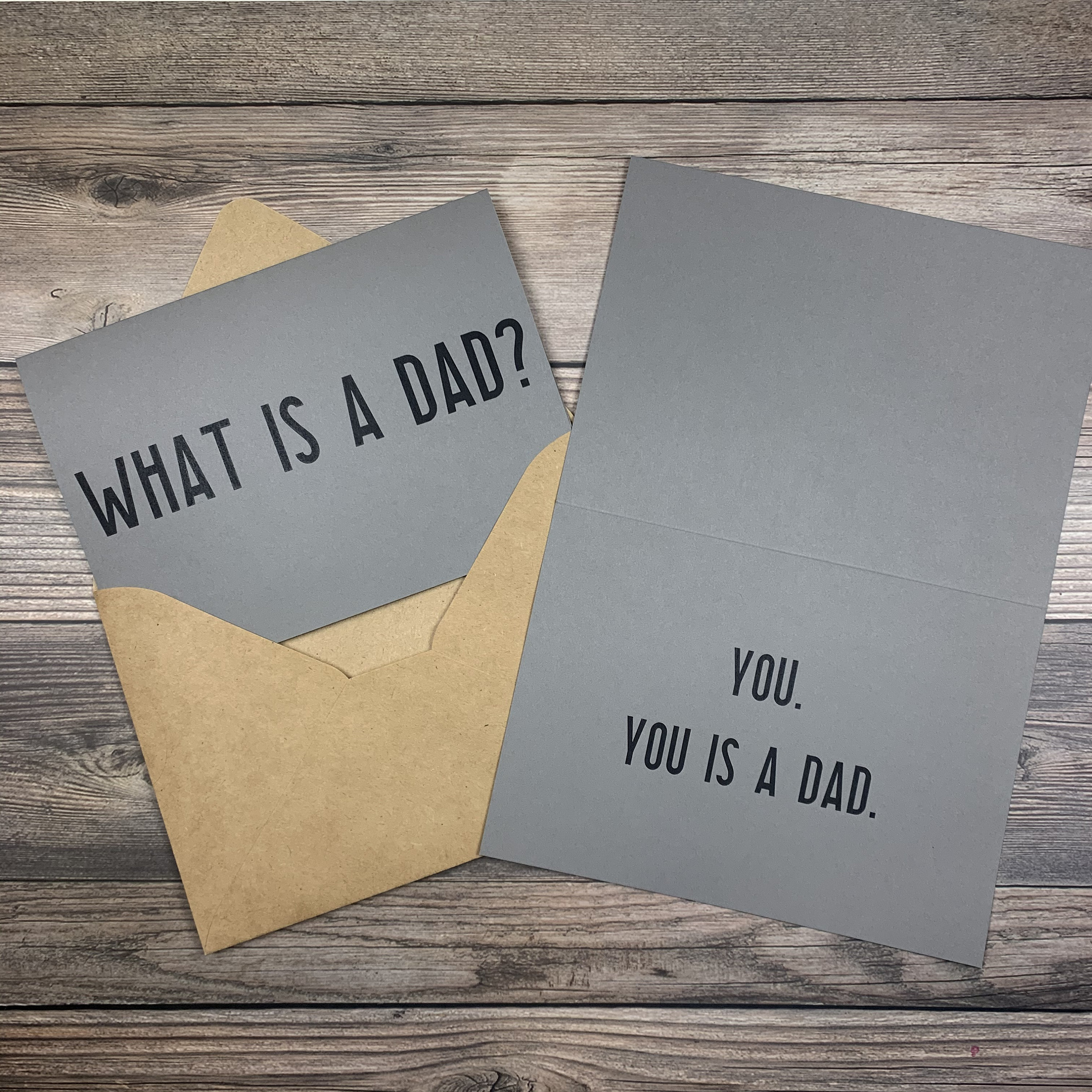 What is A Dad You is A Dad. Pregnancy Announcement Card for - Etsy