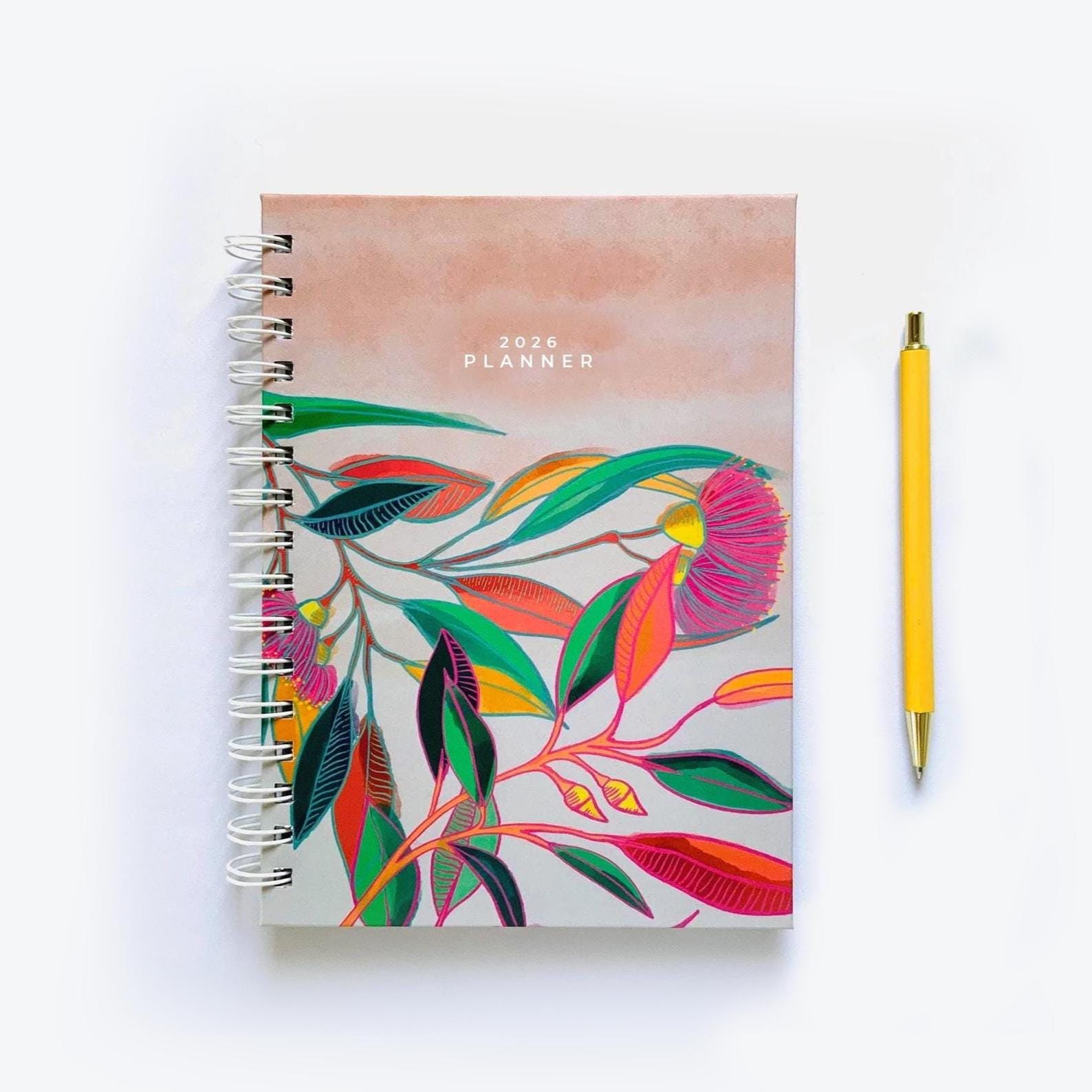 2026 -2027 Eucalyptus Planner | Personalised Diary | Weekly & Monthly ...
