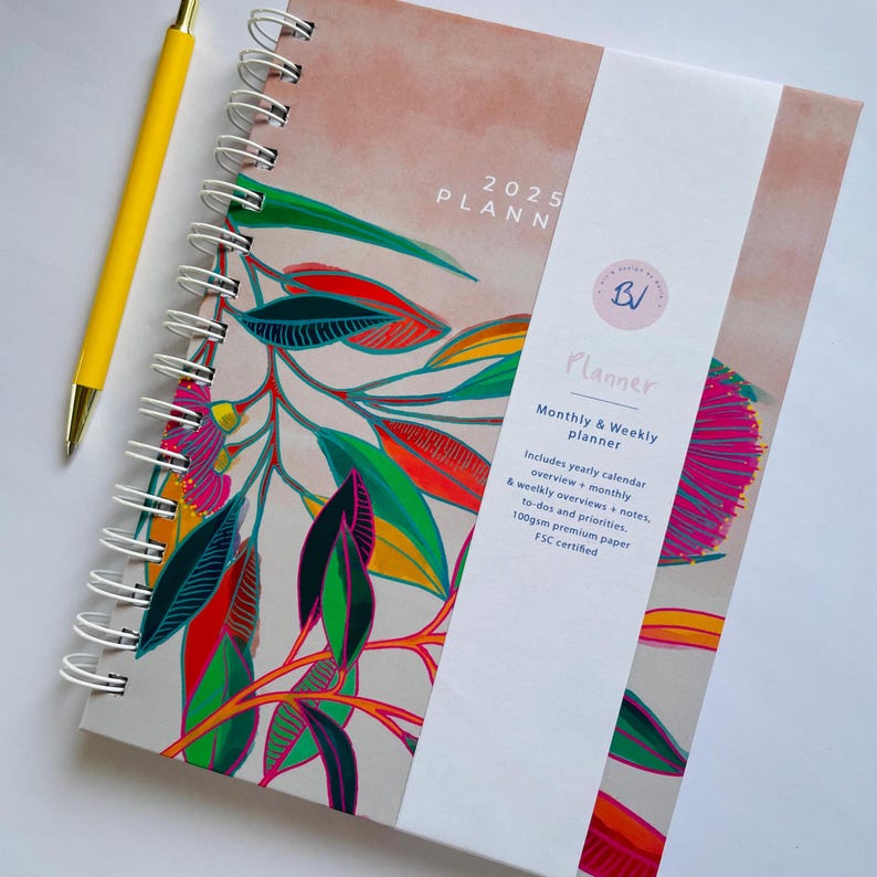 2026 Eucalyptus Planner | Personalised Diary | Weekly & Monthly ...