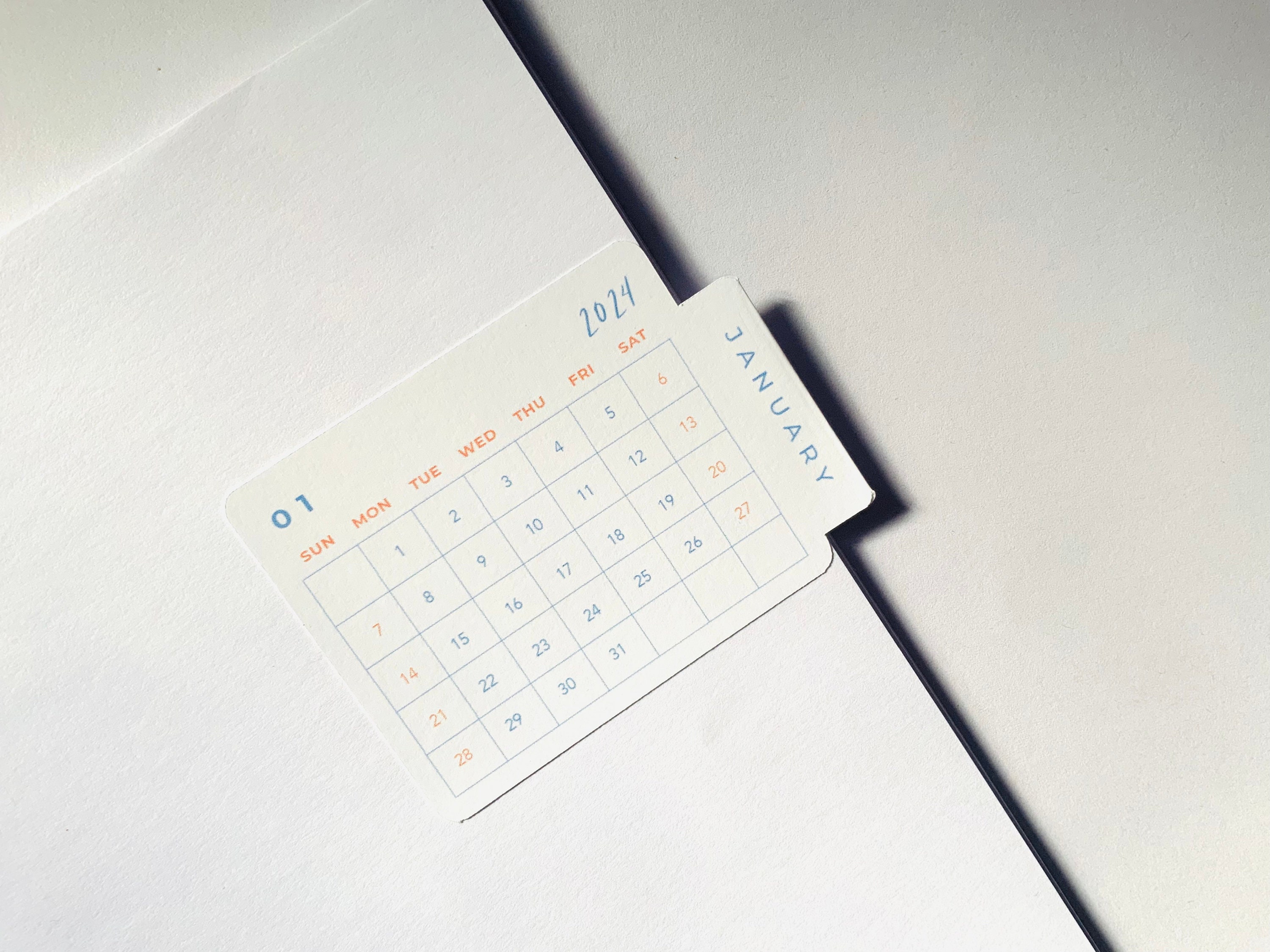 Mini Calendar Stickers With Divider Tab Planner Journal - Etsy