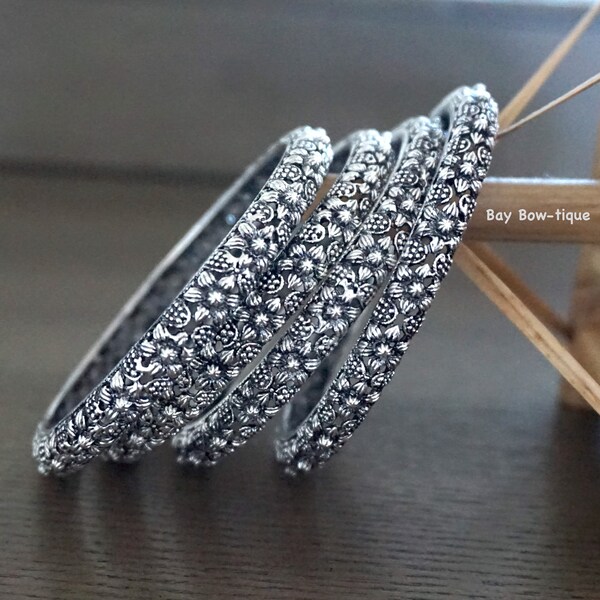 Oxidized Bangles - Etsy