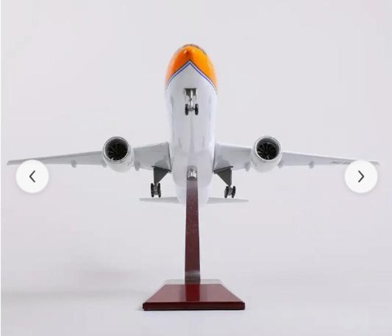 Klm Boeing 787 Collectors Desk Model Airplane 18 L Wood Stand, Very ...