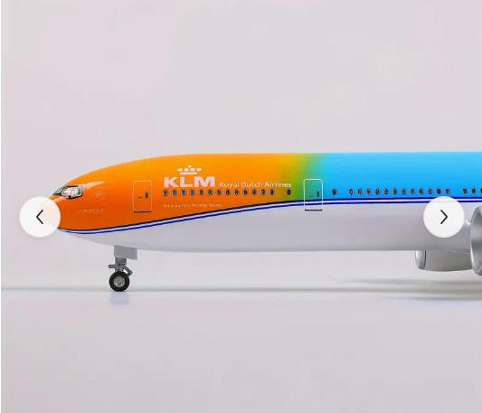 Klm Boeing 787 Collectors Desk Model Airplane 18 L Wood Stand, Very ...