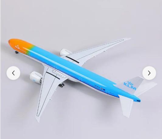Klm Boeing 787 Collectors Desk Model Airplane 18 L Wood Stand, Very ...