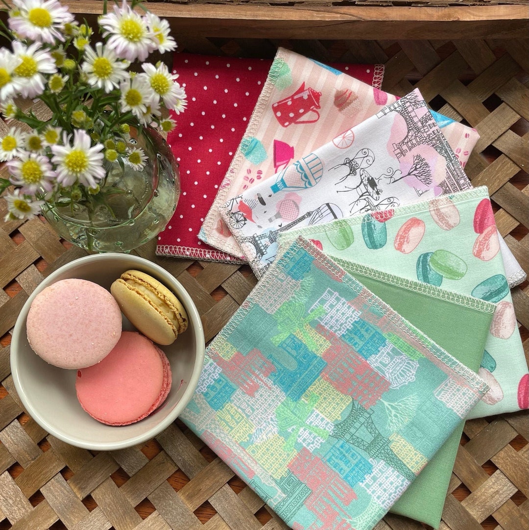 Reusable Napkins i Love Our Planet,10,59 Set of 6 Cloth Napkins, 2 Ply ...