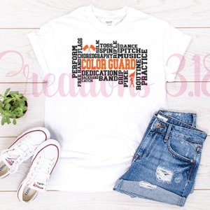 Colorguard Shirt/ Custom Team Shirt/ Colorguard Tee/ Color Guard Shirt ...