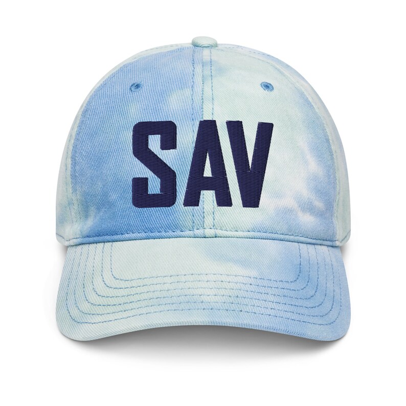 SAV Airport Code Hat Pastel Tie Dye Savannah Georgia Hilton Head Island ...