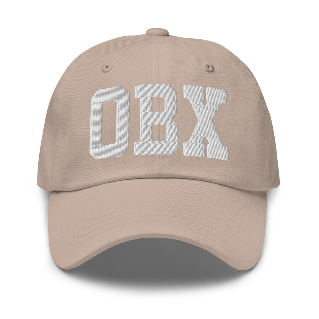 OBX Airport Code Embroidered Dad Hat Outer Banks North Carolina Coastal ...