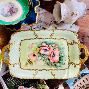 Gerold Porzellan Serving Platter Bavaria – Germany Vintage China - Vintage Serving Platter - Tea ...