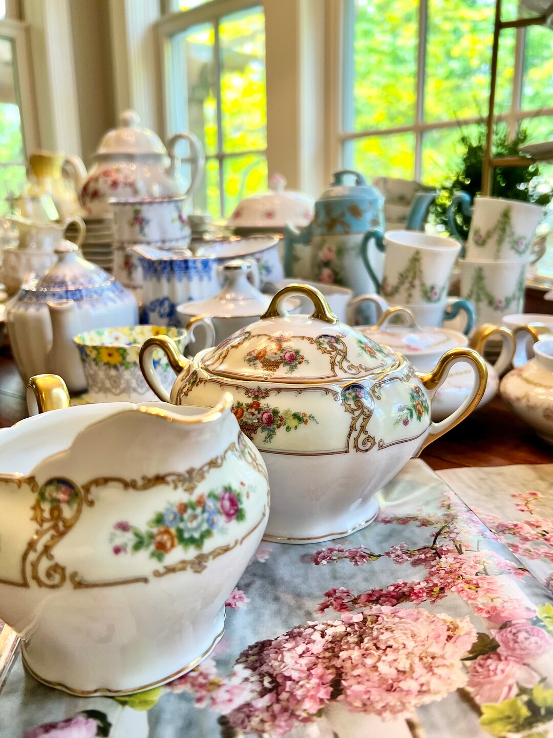 Paul Muller Selb the Stirling Pattern - Creamer & Sugar Bowl - Set of ...