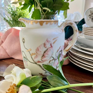 Antique Haviland Limoges H & C L White Pitcher - Etsy