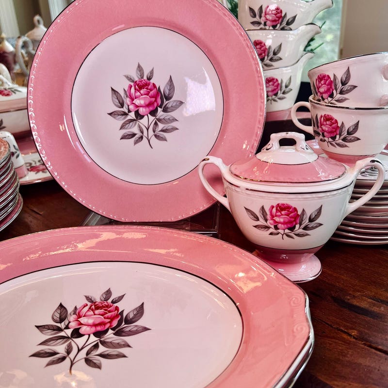 Antique China Set - Etsy