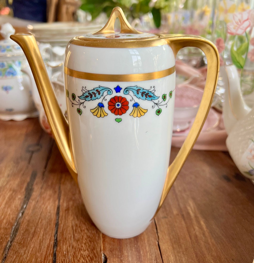 Pickard Hand Painted Coffee Set - Set of Vintage Plates- Vintage ...