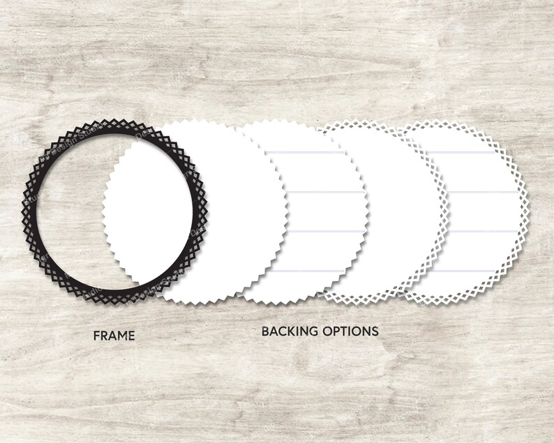 Circle Frames Set SVG Files – Sign Boards Photos Display - Round ...