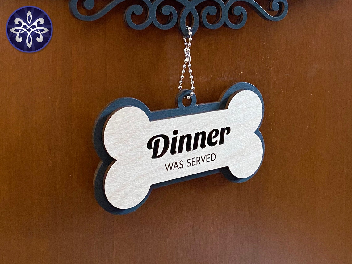 Dog Feed Tracker SVG File - Puppy Feeding Sign Reminder Indicator - Bon ...