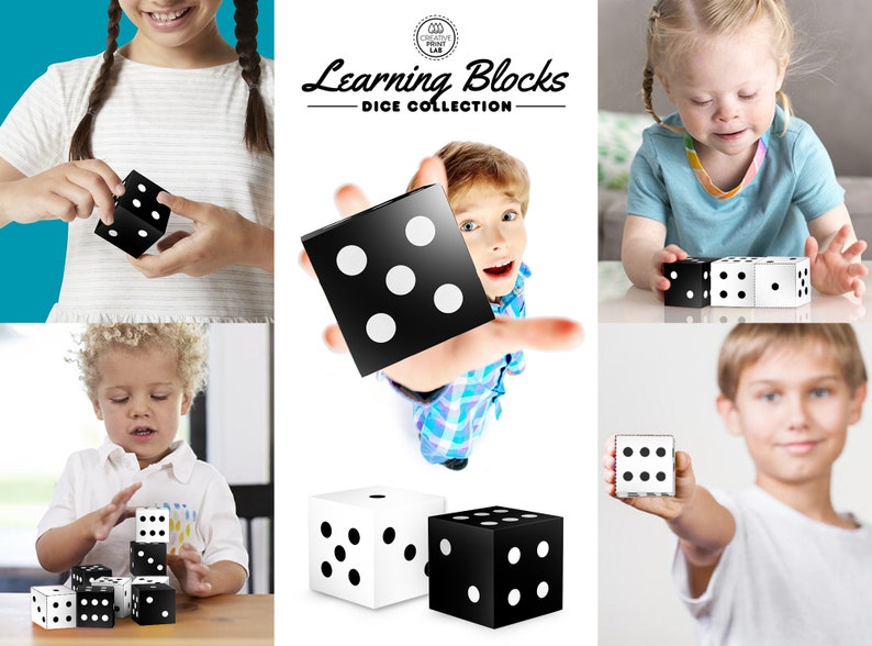 Printable Dice Box, Coloring, Fun, Gift Box, Kids' Crafts, Instant ...