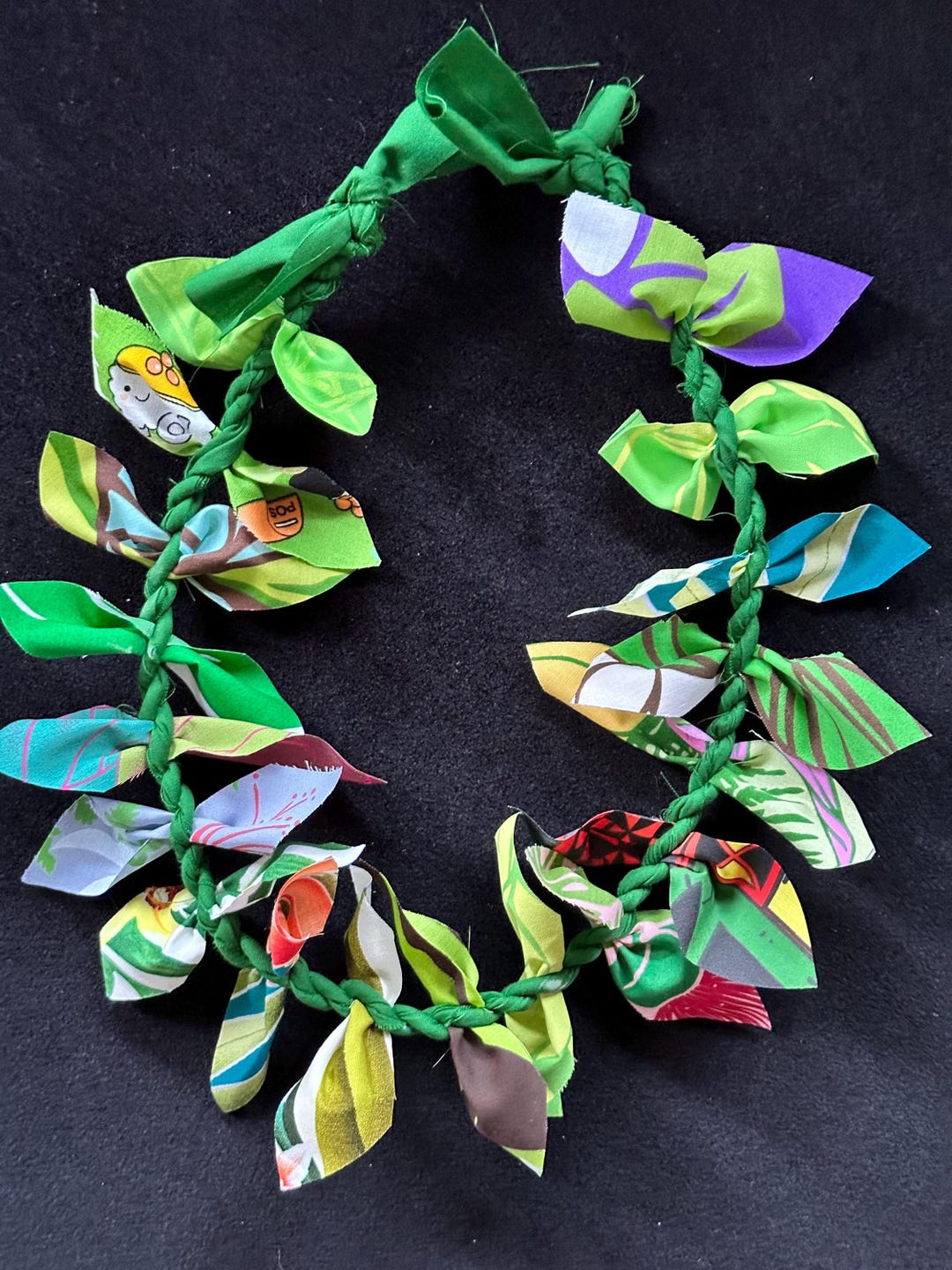 Graduation Leis, Fabric Twisted Lei, Maile Lei, Anniversary, Wedding ...