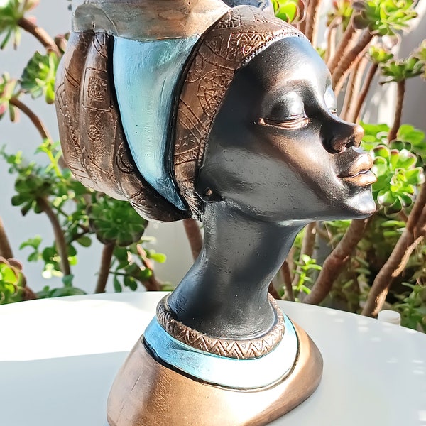 African Head Flower Pots - Etsy