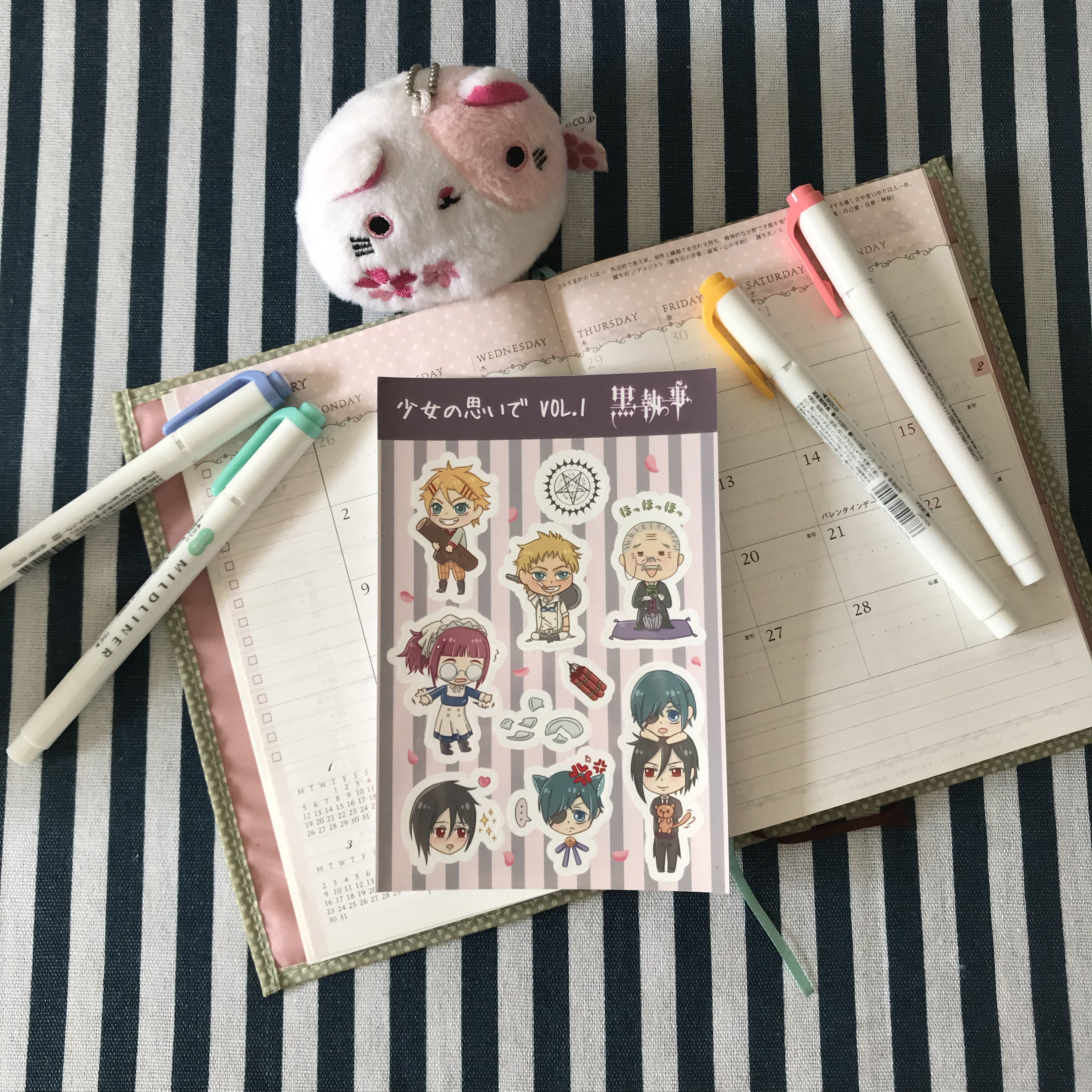 Kuroshitsuji Sticker Sheet Black Butler Sticker Planner - Etsy