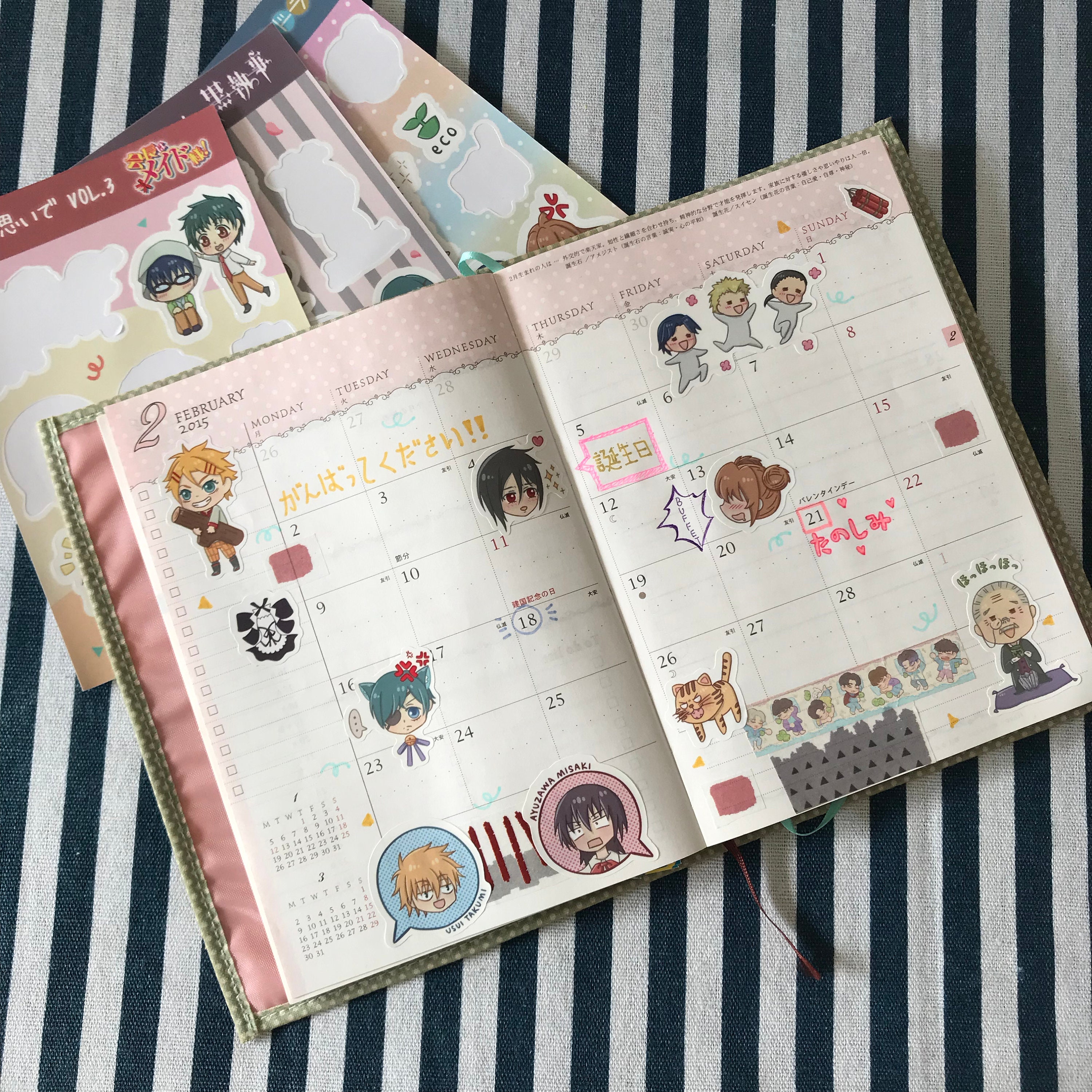 Toradora Sticker Sheet Kawaii Stickers Planner Stickers Anime Stickers ...