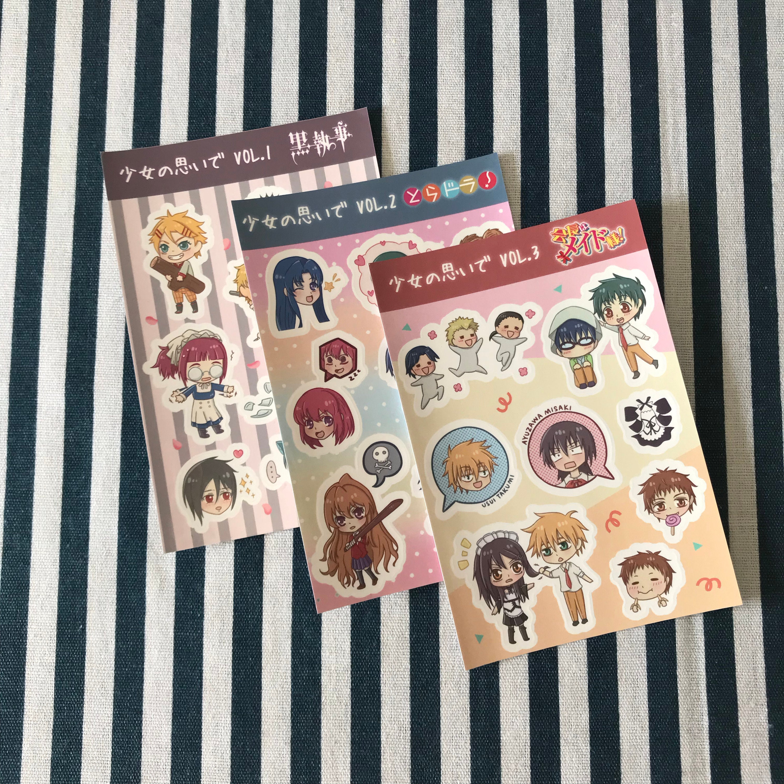 Toradora Sticker Sheet Kawaii Stickers Planner Stickers Anime Stickers ...