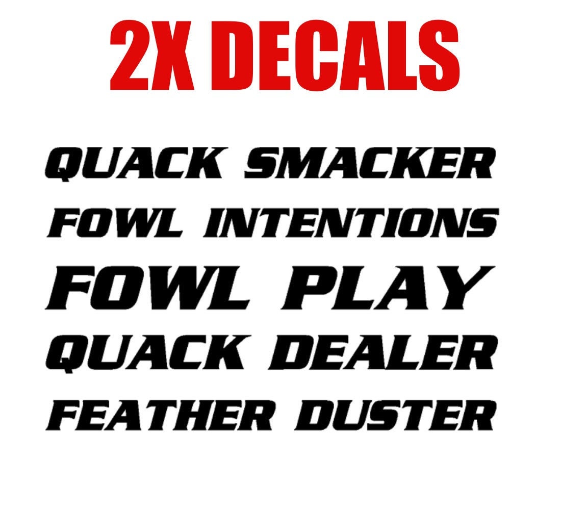 Shotgun Barrel Decals Duck Hunting Sticker Multi-Color Vinyl | Etsy