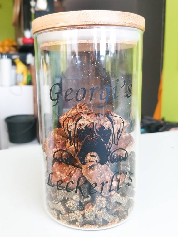 Leckerlidose / Leckerliglas mit Hunderasse 530ml - Etsy Italia