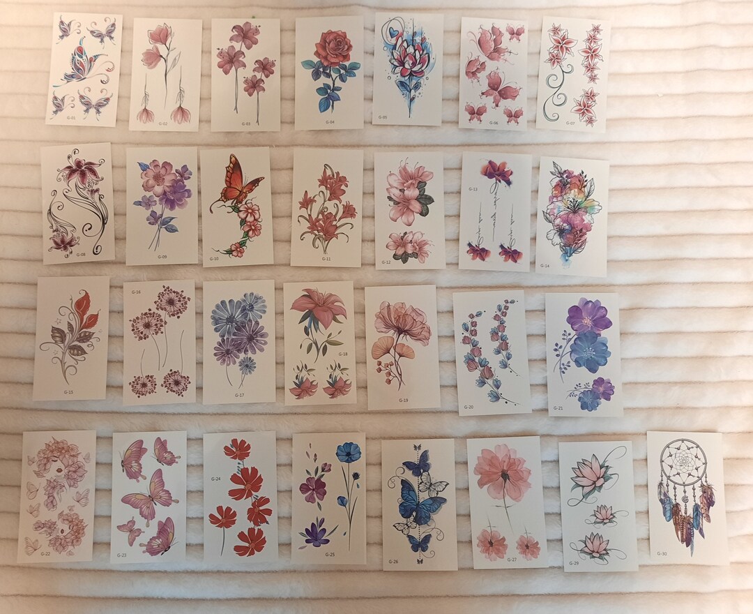 1x Tattoo Sheets Different Motifs Adults, Children, Tattoo - Etsy
