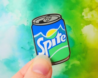 Diet Spite Bitter Lemon Soda Pop Enamel Pin Badge Cute 2.5cm All the ...