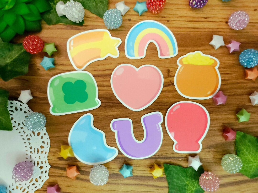 8 Lucky Charms-inspired Glossy Sticker Pack - Etsy