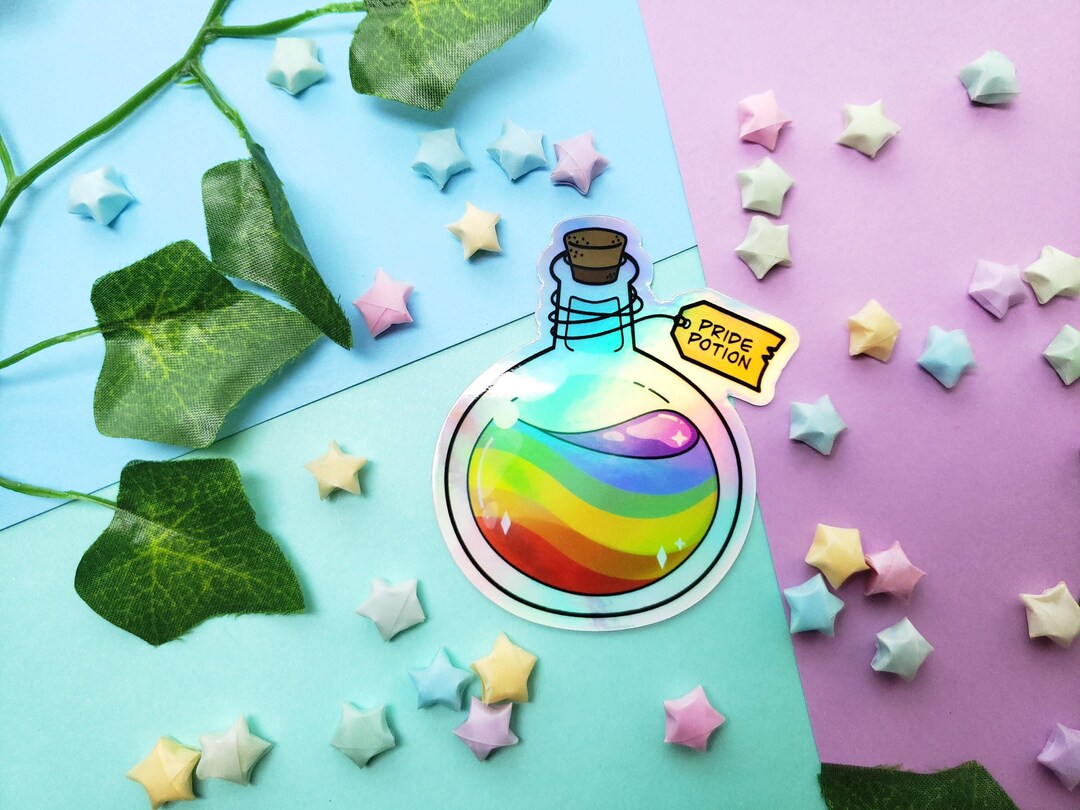 Pride Potion Holographic Vinyl Sticker Limited Edition - Etsy