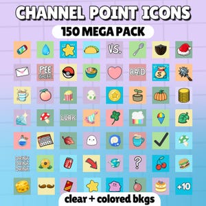 150 Twitch Channel Reward Icons - Stream Deck Icons Digital Download - Etsy