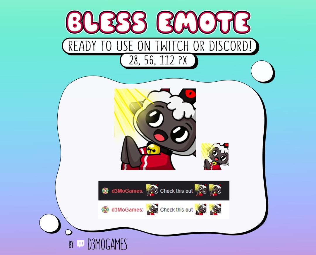 Cult of the Lamb Inspired Bless Emote for Twitch/ Youtube/ Discord - Etsy