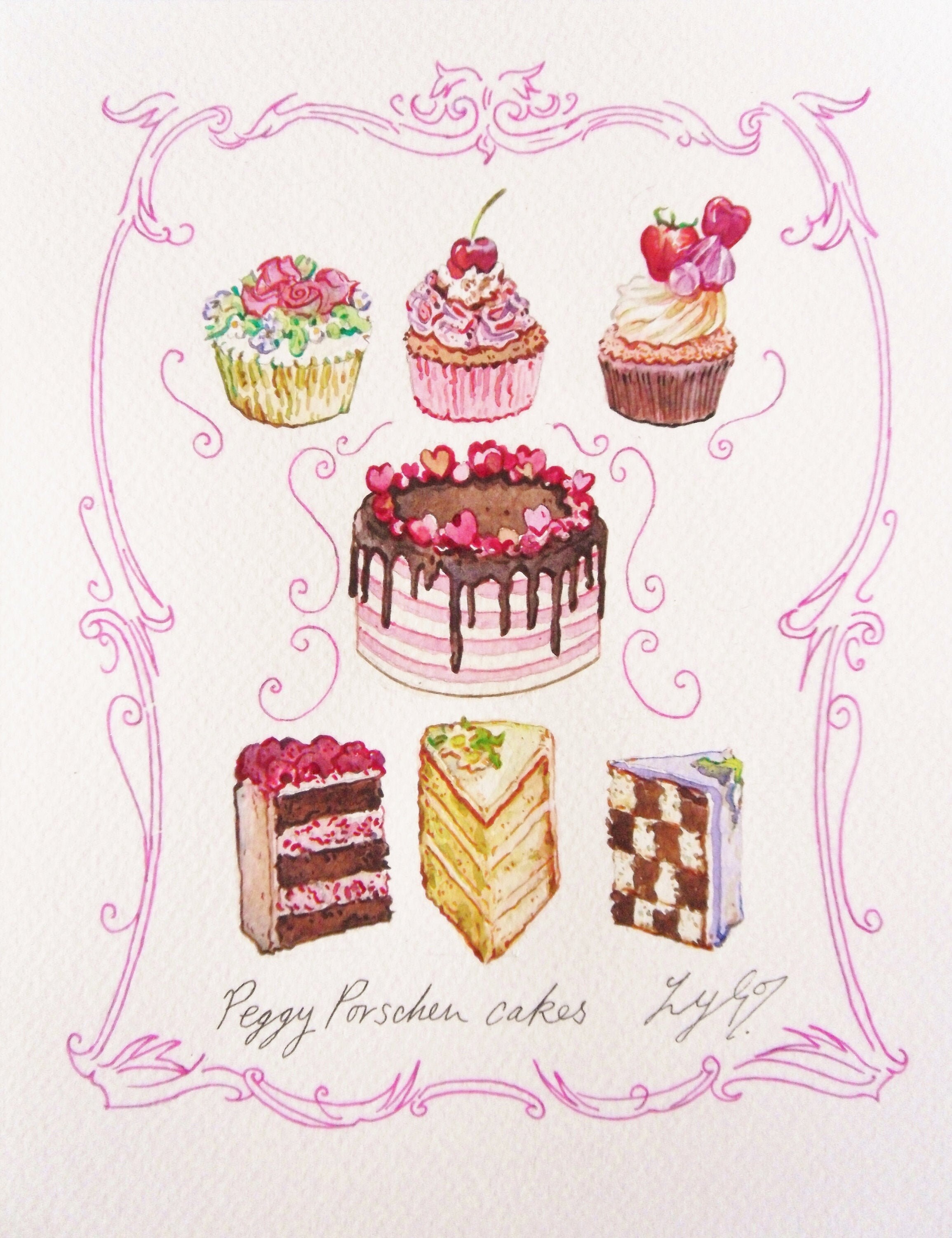 Cake Print - Etsy