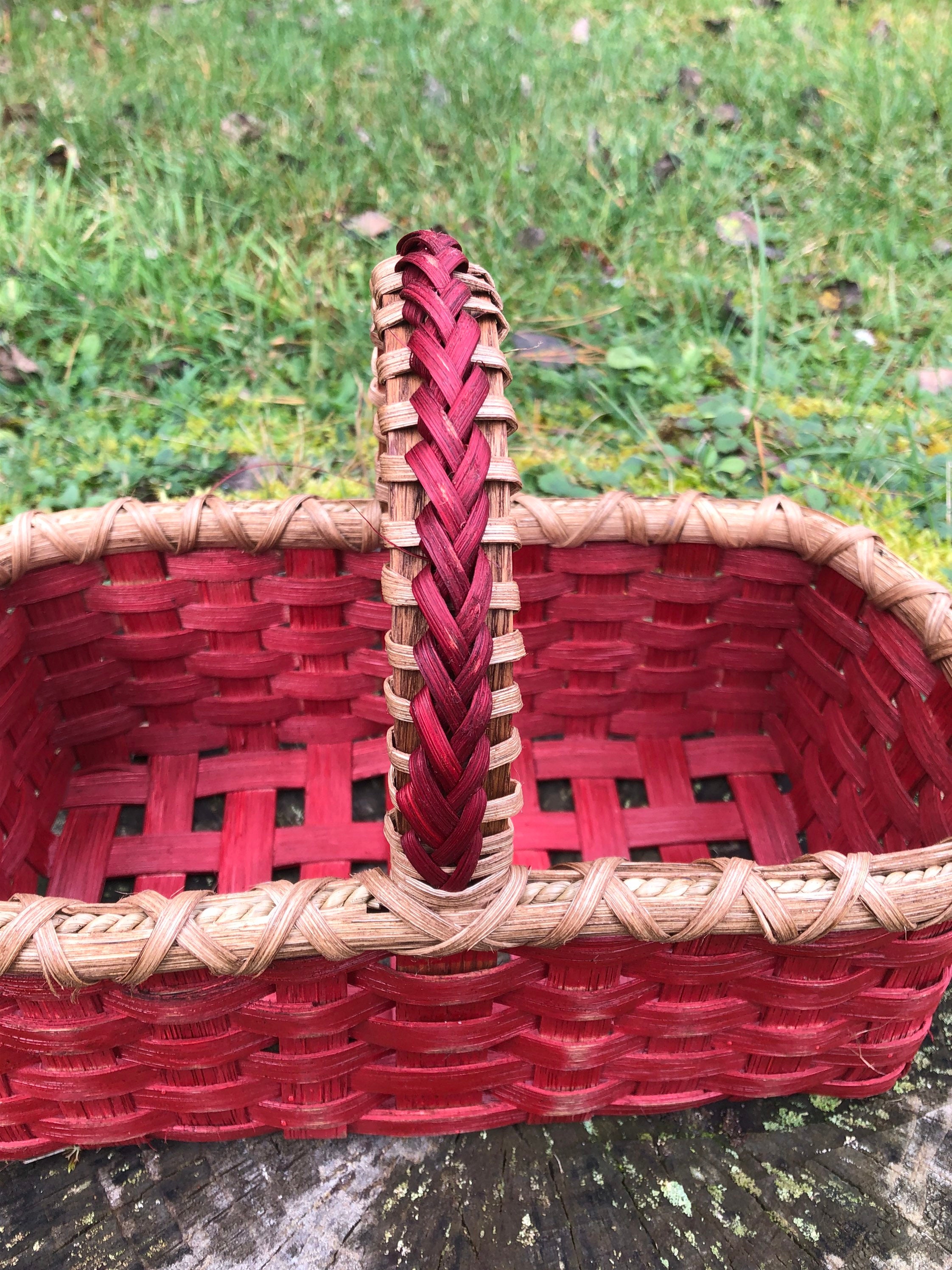 Handmade Distressed Country Market Basket Primitive Country Accent ...