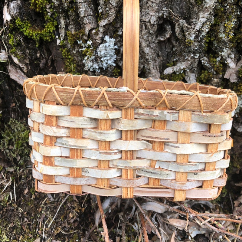 Birch Bark Basket - Etsy