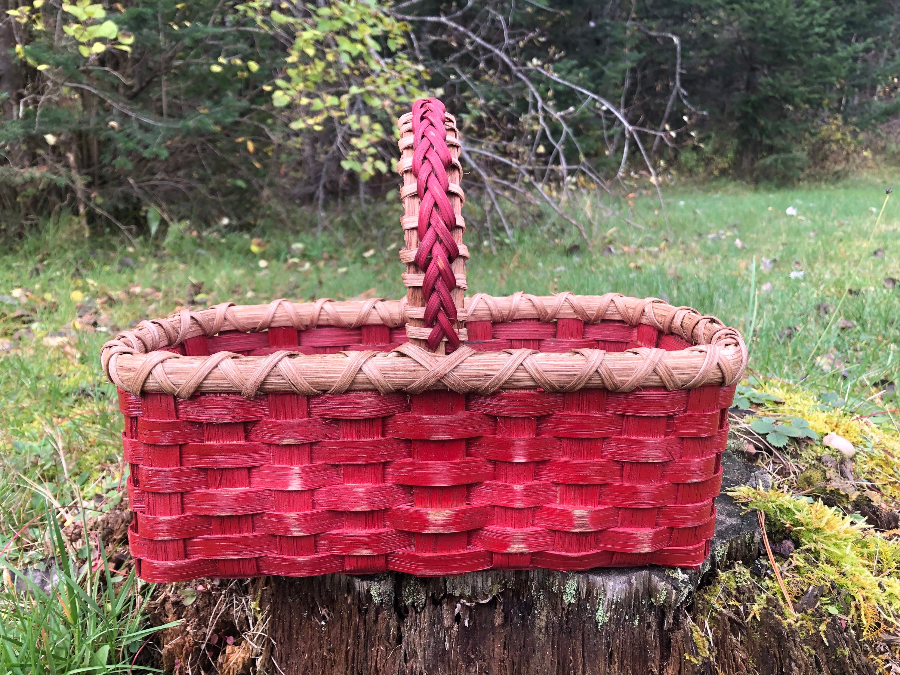 Handmade Distressed Country Market Basket Primitive Country Accent ...