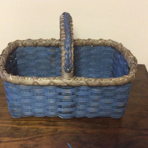 Handmade Distressed Country Market Basket Primitive Country Accent ...