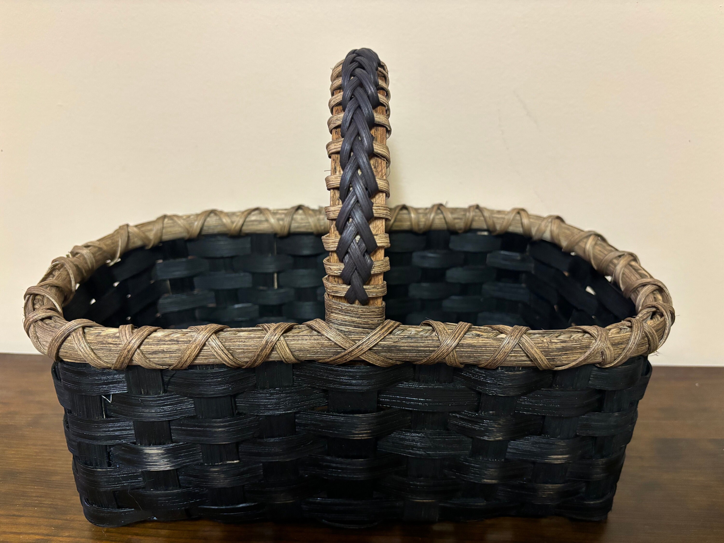 Handmade Distressed Country Market Basket Primitive Country Accent ...