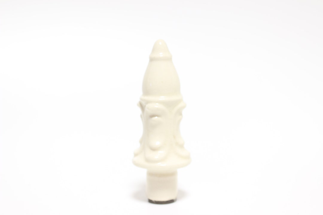 Regal Porcelain Lamp Finial Small Threads 3.5 Tall in A Condition White ...
