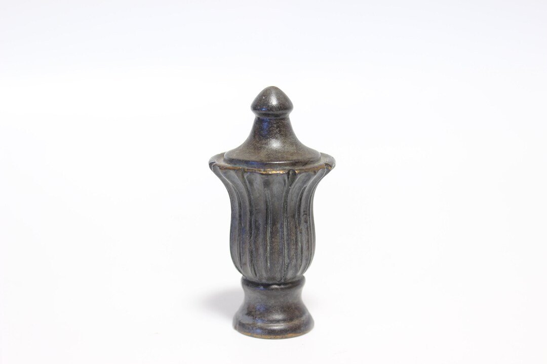 Vintage Ribbed Ceramic Lamp Finial - Small Threads - 2.8" Tall in A+ ...