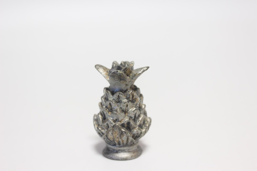 Antiqued Pineapple Lamp Finial - Small Threads - 1.7" Tall in Excellent ...