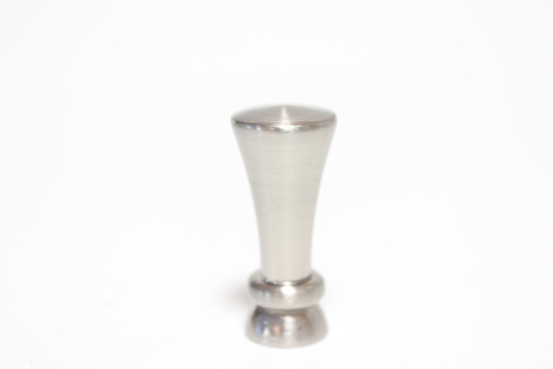 Stylish Silver Solid Brass Lamp Finial - Small Threads - 1.8