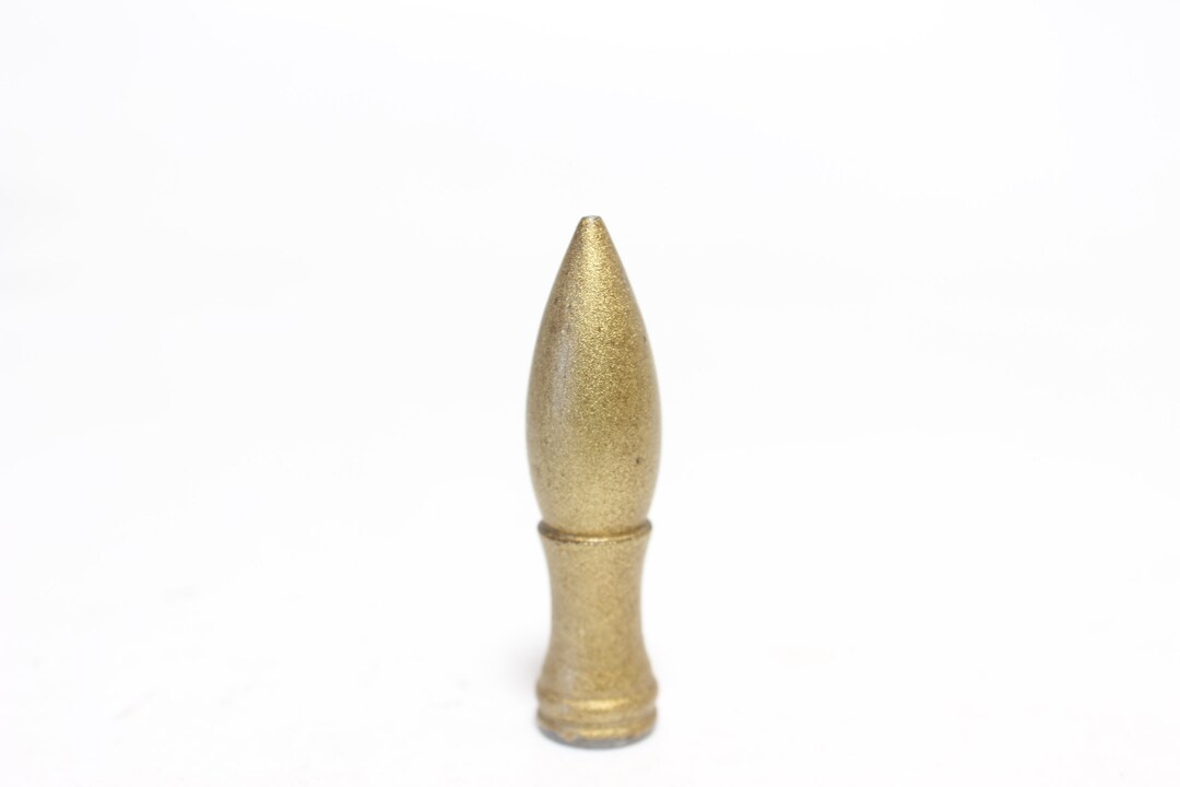 Gold Metalflake Painted Steel Lamp Finial Small Threads 2 Tall in ...