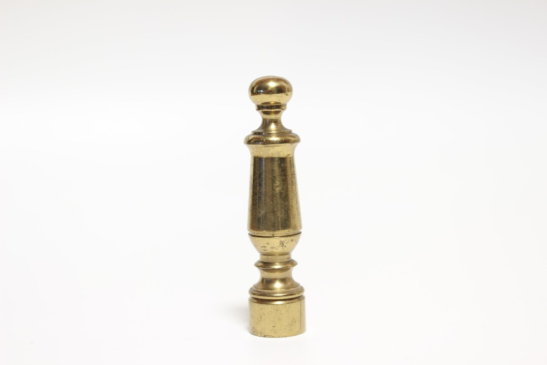 Nautically Inspired Solid Brass Lamp Finial - Small Threads - 2.5" Tall ...