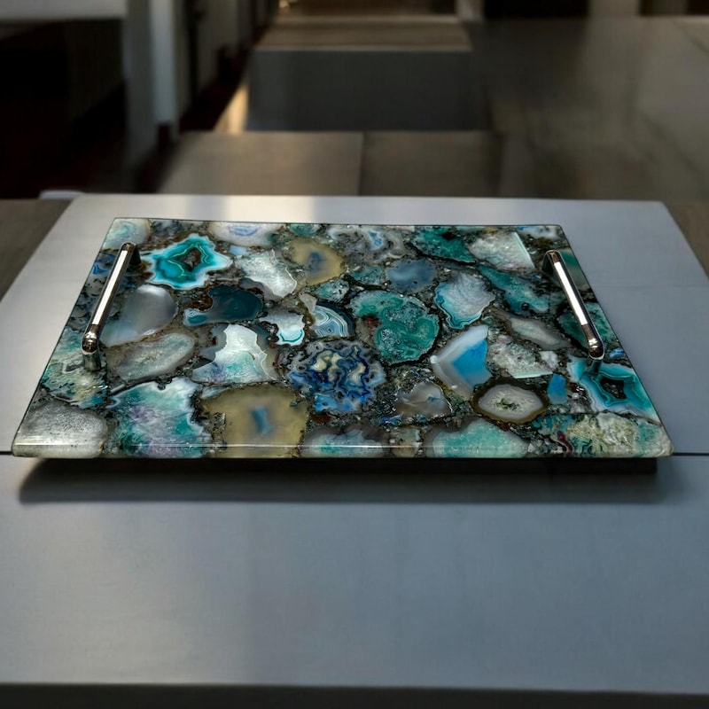 Blue Agate Platter - Etsy
