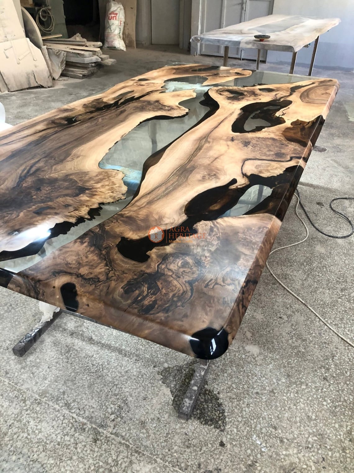 Resin Dining Table Epoxy Dining table coffee table Design | Etsy