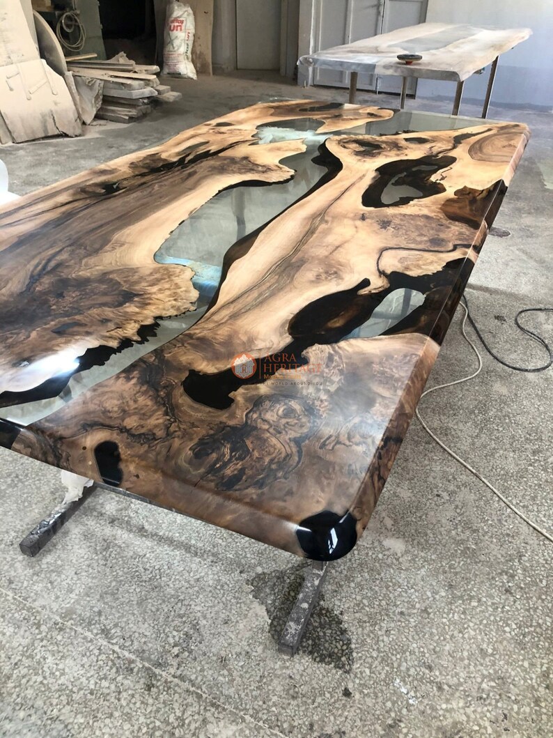 Resin Dining Table Epoxy Dining table coffee table Design | Etsy